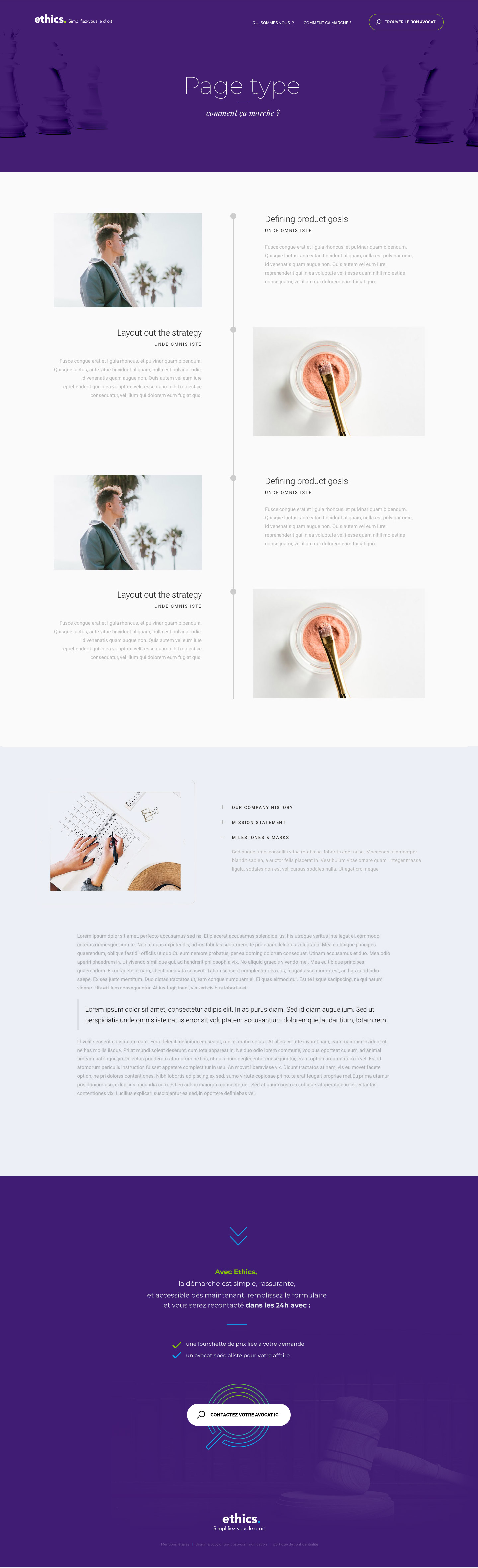 Pages Types - OSB Communication, agence de communication à Montpellier